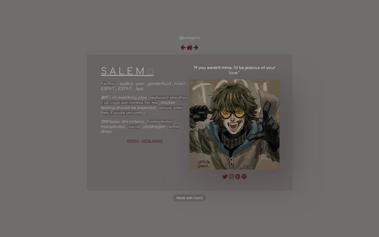 vamprrz // salems carrd